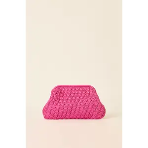 BTB LOS ANGELES Bowie Clutch - Fuchsia