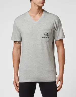 Philipp Plein T-shirt V-neck Ss - Grey