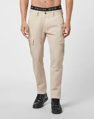 Philipp Plein Trousers Cargo Fit - Beige