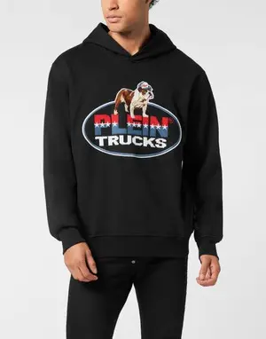 Philipp Plein Hoodie Sweatshirt Bulldog - Black