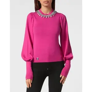 Philipp Plein Pullover Round Neck - Fuxia