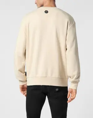 Philipp Plein Sweatshirt Round Neck Ls Racing Club