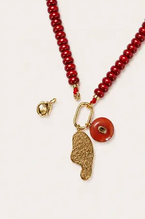DANIELA MILLAN JEWELRY Simone Sculptural Charm Necklace