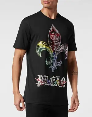 Philipp Plein T-shirt Round Neck Chrome - Black/multicolored