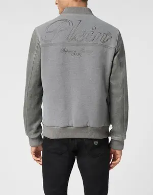 Philipp Plein College Bomber Jacket Ls Plein Club