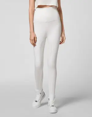 Philipp Plein Cady Super High Waist Leggings - Cream