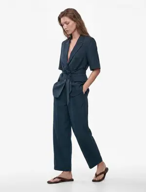 Koton High Rise Wide Leg Barrel Pants