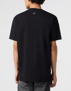 Philipp Plein Round Neck T-shirt Space Logo