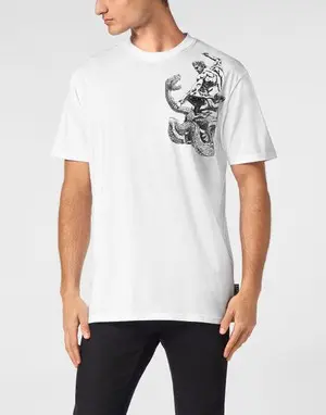 Philipp Plein T-shirt Round Neck Ss Tattoo - White