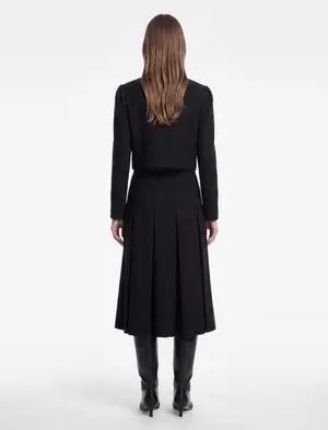 Koton Mandarin Collar Long Sleeve Crop Napoleon Jacket