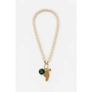 DANIELA MILLAN JEWELRY Capri Sculptural Charm Necklace - Ivory