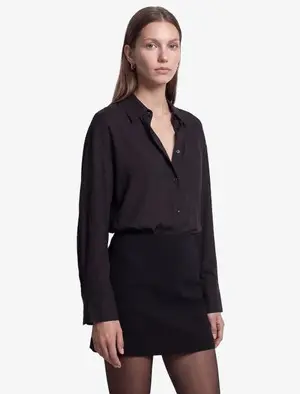 Koton Long Sleeve Pointed Collar Shirt