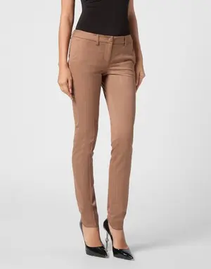 Philipp Plein Pinstripe Chinos Fit Trousers - Brown