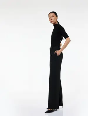 Koton Mid Rise Pleated Tailored Trousers With Pocket