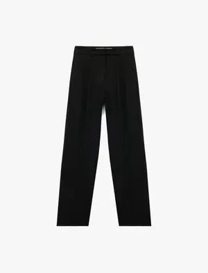 Koton Mid Rise Pleated Tailored Trousers With Pocket