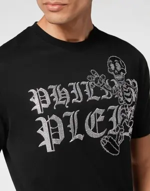 Philipp Plein T-shirt Round Neck Ss Skeleton