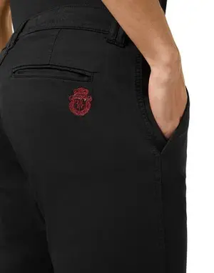 BILLIONAIRE Trousers Chinos Fit - Black