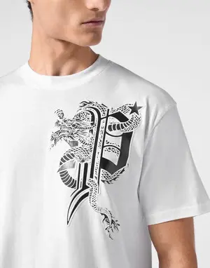 Philipp Plein T-shirt Round Neck Dragon