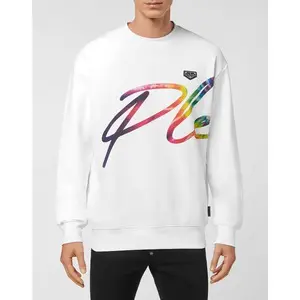 Philipp Plein Sweatshirt Ls Signature - White