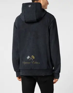 Philipp Plein Hoodie Sweatshirt Ls Racing Club - Black
