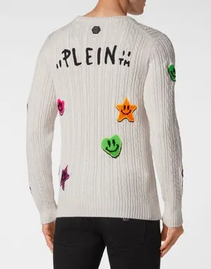 Philipp Plein Wool Pullover Round Neck