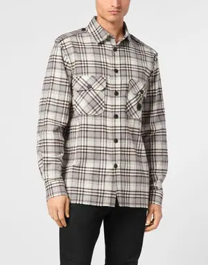 Philipp Plein Shirt Oversize Fit Skull&bones - Beige