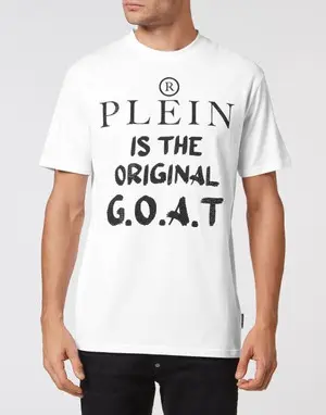 Philipp Plein T-shirt Round Neck - White/black