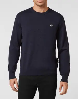 Philipp Plein Pullover Round Neck Ls - Darkblue