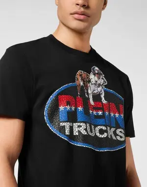 Philipp Plein Round Neck T-shirt Bulldog