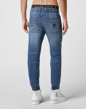 Philipp Plein Denim Jogging Trousers