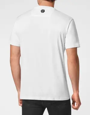 Philipp Plein T-shirt Round Neck Ss Skull With Crystals