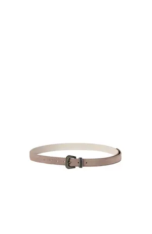 Brunello Cucinelli Suede Belt With Shiny Loop