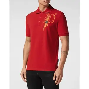 Philipp Plein Polo Shirt Skull&bones - Red