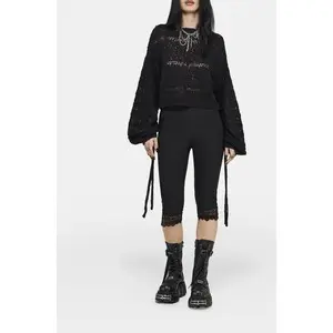 DISTURBIA Cherith Balloon Sleeve Sweater - Grey