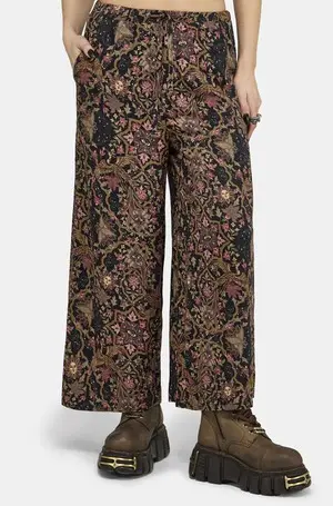 DISTURBIA Mythos Wide Leg Trousers - Black