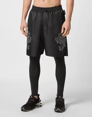 PLEIN SPORT Running Pants Tiger - Black