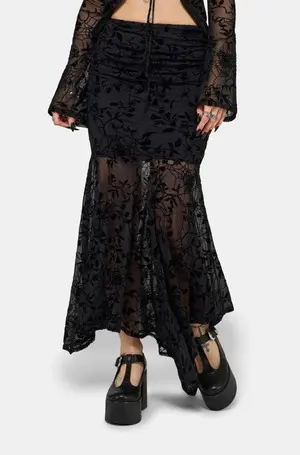 DISTURBIA Deadly Nightshade Maxi Skirt