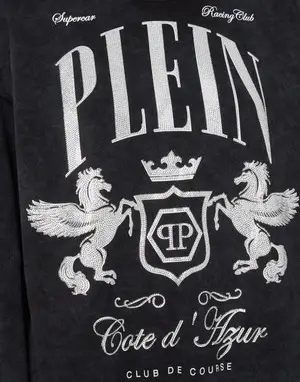 Philipp Plein Sweatshirt Ls Strass Crystal