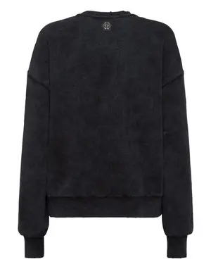 Philipp Plein Sweatshirt Ls Strass Crystal