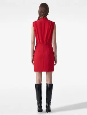 Koton Sleeveless Cowl Neck Draped Mini Dress