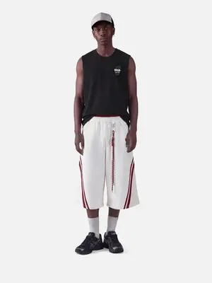 AELFRIC EDEN Baggy Longline Sweat Shorts Grey