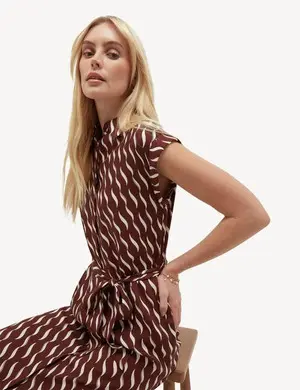 HOBBS LONDON Kalinda Belted Shirt Dress