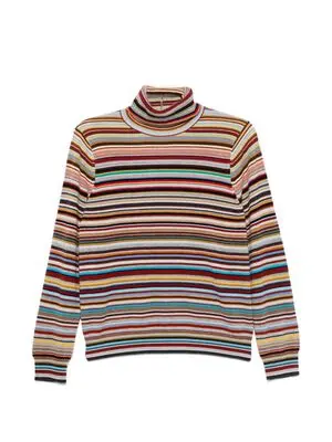 Paul Smith Signature Stripe Roll Neck Sweater - Multicolor