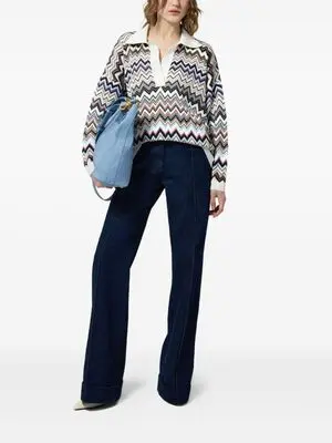 Missoni Zig Zag Motif Polo Shirt - Multicolor