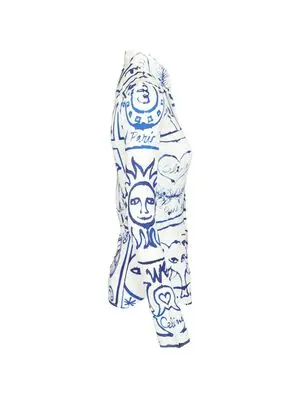 Celine Printed Silk Shirt