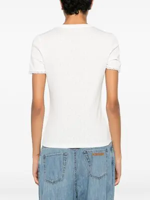 Miu Miu Logo Cotton T-shirt