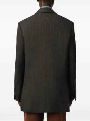 AMI Paris Wool Double-breasted Blazer Jacket - Multicolor