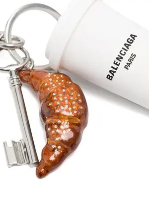 Balenciaga Coffee Cupe Keyring - Multicolor
