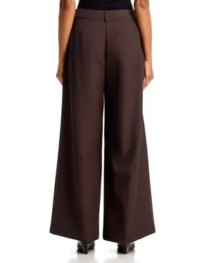 Aqua Pleated Wide Leg Pants Exclusive
