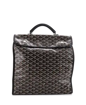 Goyard Saint Leger Briefcase Backpack Coated Canvas - Black